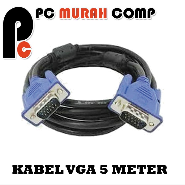 Jual Kabel VGA / Connector VGA 5 Meter | Shopee Indonesia