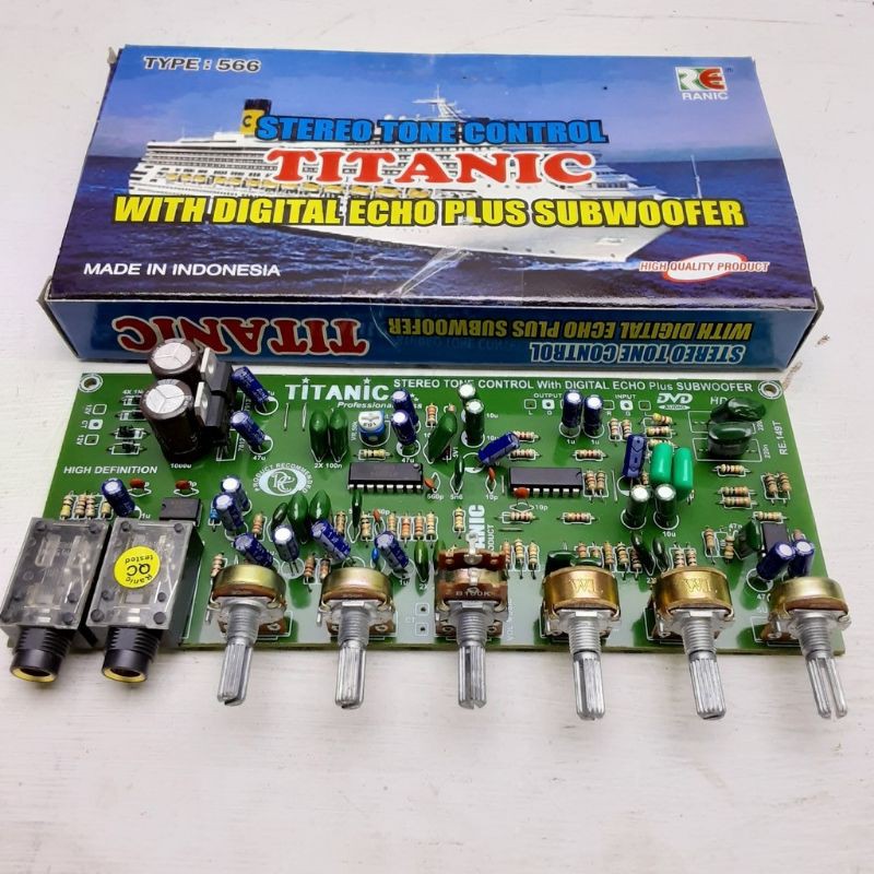 Jual Kit tone control mic echo subwoofer plus regulator ( 566 ...