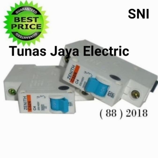 Jual MCB 1 Phase 2A/4A/6A/10A ZENITH (Single Pole) | Shopee Indonesia