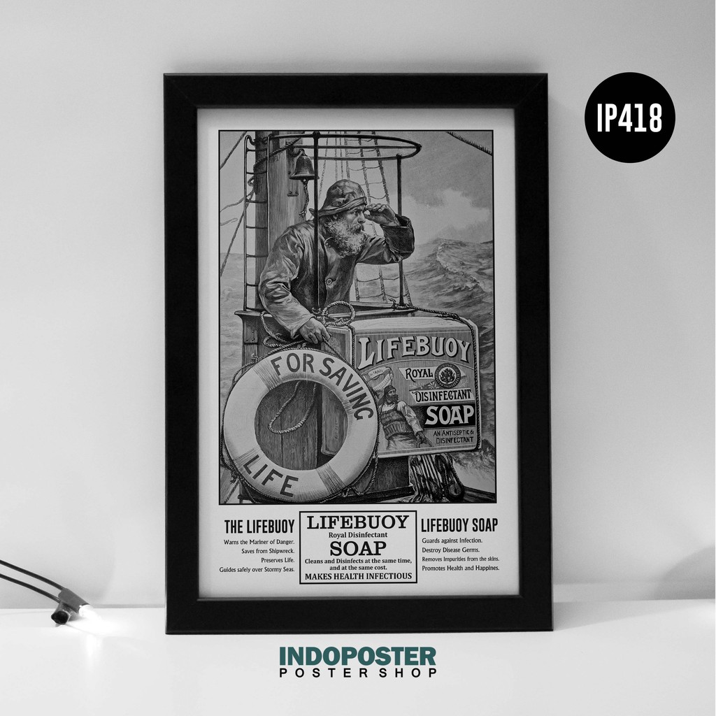 Jual Poster Vintage Retro Jadul Iklan Advertisement Sabun Lifebuoy Soap ...