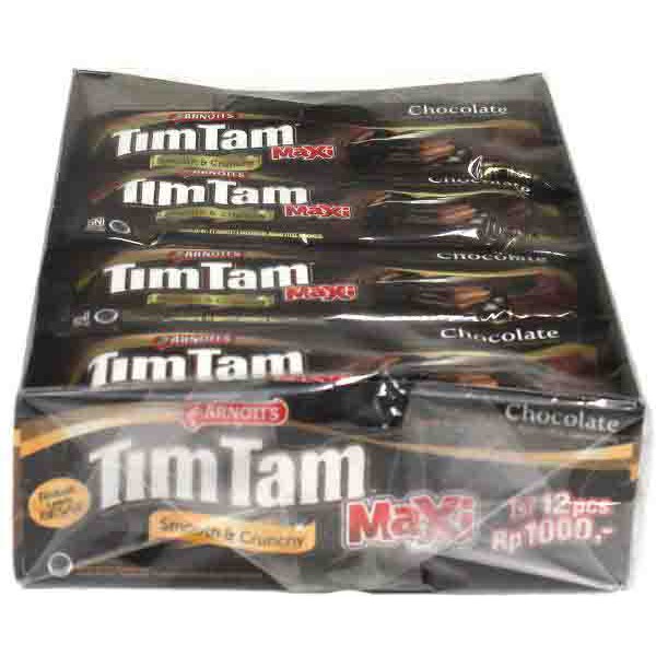 Jual TIM TAM Maxi Biskuit Krim Coklat / Vanila (12pcs) | Shopee Indonesia