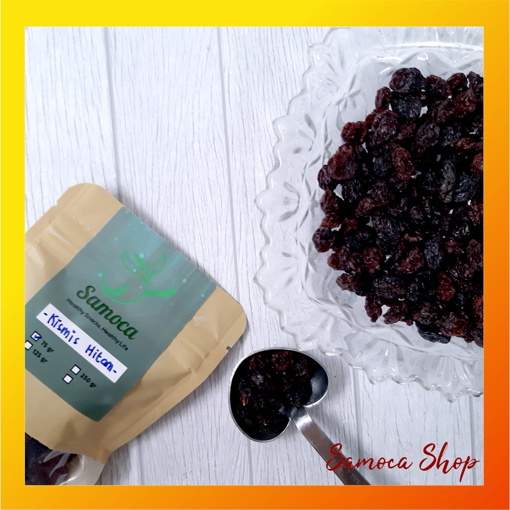 Jual Dried Black Raisin Kismis Hitam Cemilan Sehat kemasan 1kg | Shopee ...