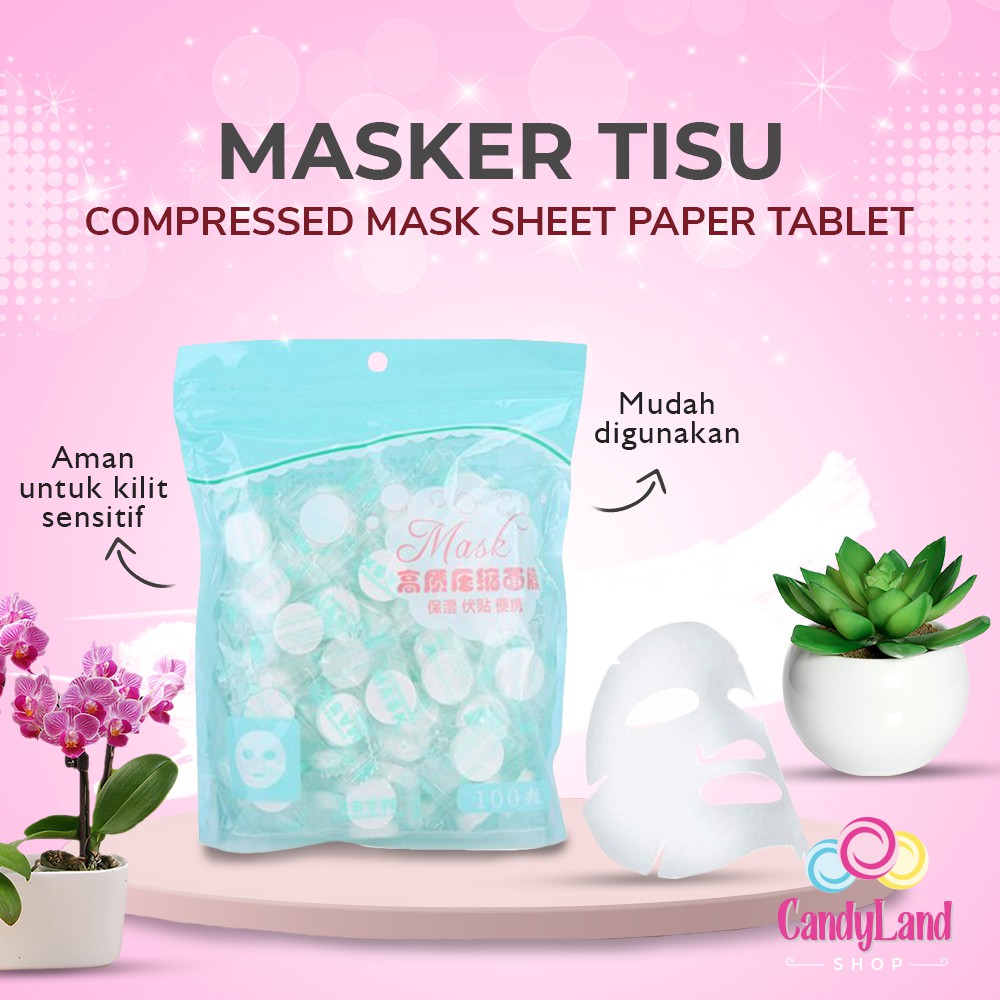 Jual Masker Tissue Tablet Masker Facial Wajah Compressed Mask Sheet ...
