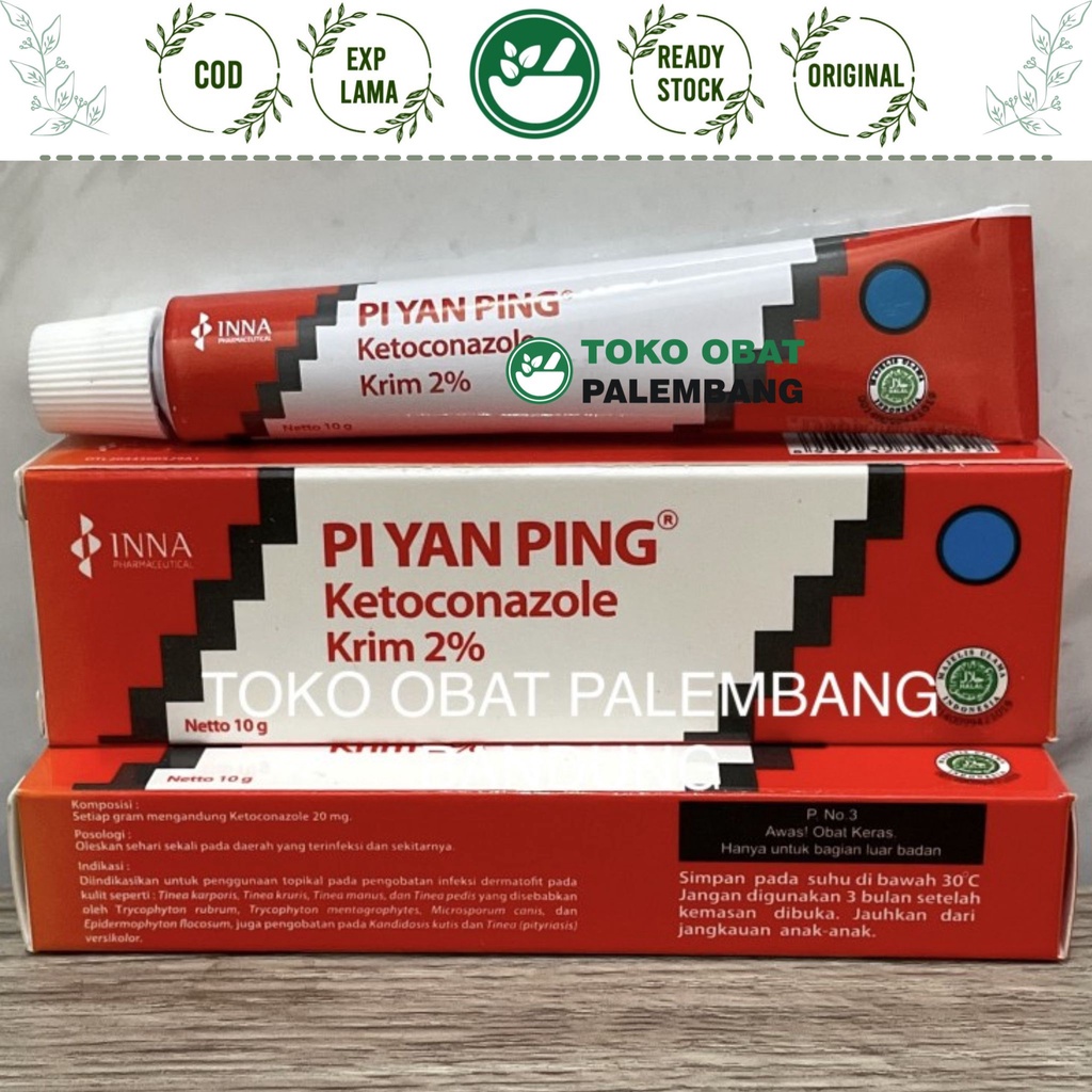 Jual SALEP PI YAN PING SALEP 999 10GR RESMI KETOCONAZOLE 2% SALEP GATEL GATAL INFEKSI DERMATOFIT ...