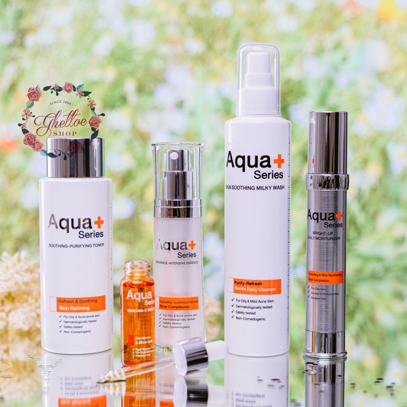 Jual AQUA+ SERIES BRIGHTEN UP FULL SET | Shopee Indonesia