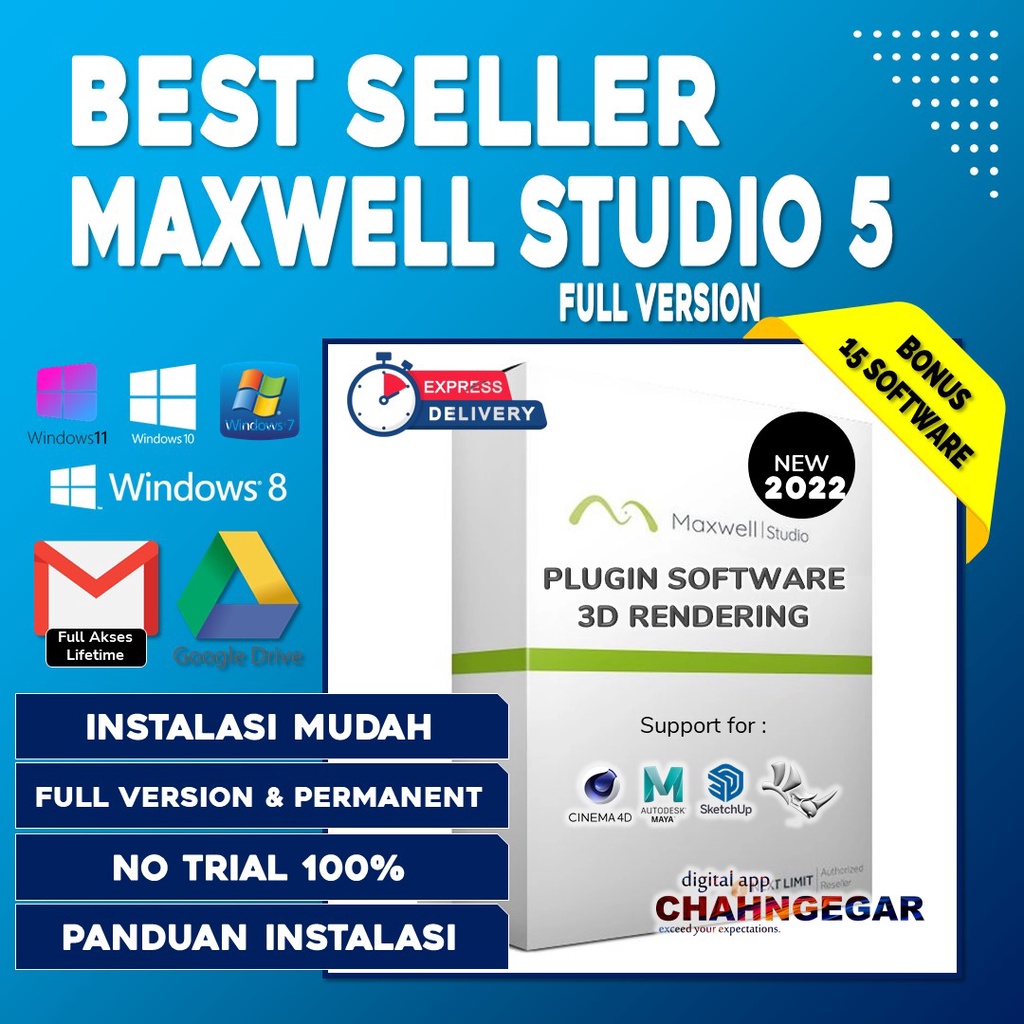 Jual Maxwell 5 Studio versi 2022 Software Design 3D Rendering support ...