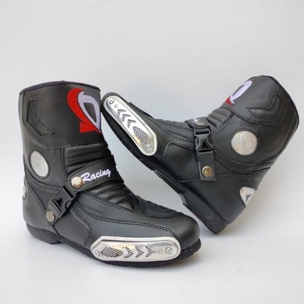 Jual Sepatu balap drag race sepatu touring biker boots | Shopee Indonesia