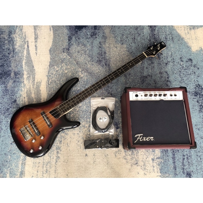 Jual Paket Gitar Bass Elektrik/Listrik ibanez Sdgr (Sunbrust) | Shopee ...