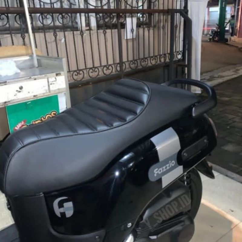 Jual Cover Kulit Jok Motor Fazzio Single Seat Modifikasi Terbaru Kulit ...