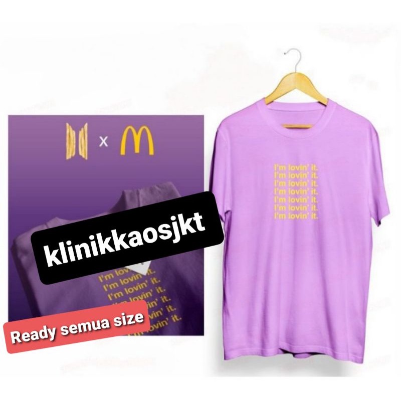 Jual Baju Kaos Mcd X Army Bts Meal Distro Tshirt Viral Bts Army