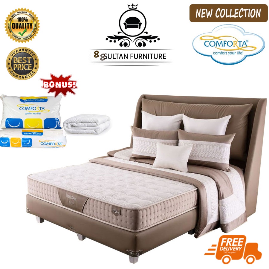 Jual COMFORTA Kasur Springbed ( Solid Spine ) Full Set | Shopee Indonesia