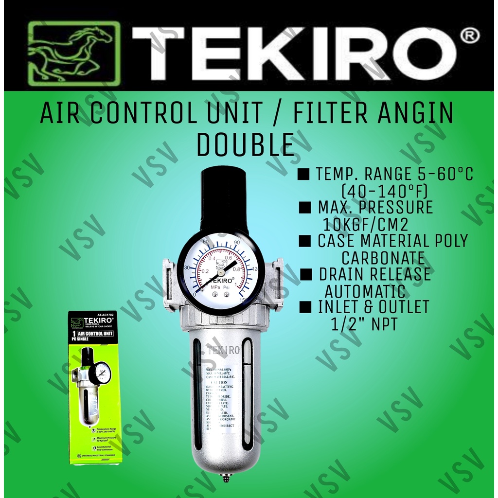 Jual Tekiro air control unit single Air Filter angin compressor Tekiro ...