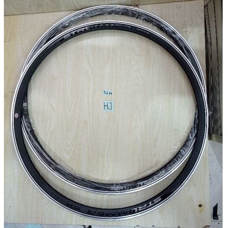 Jual Rims Velg Rim 700c Strummer Aeroroad 32H 30 mm Hitam Abu CNC Aero ...