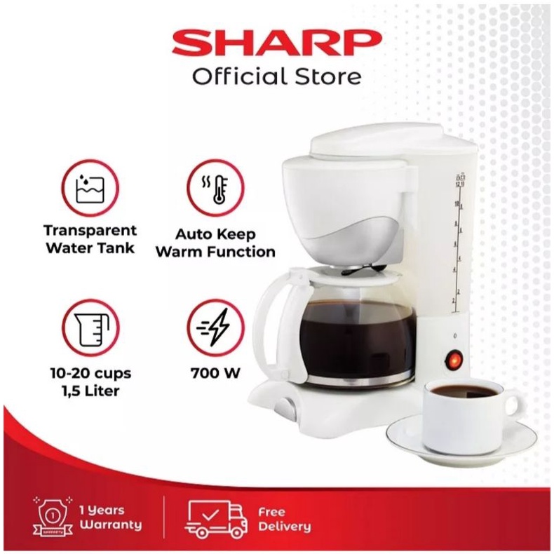 Jual SHARP Coffee Maker HM-80L(W) 1.5L | Shopee Indonesia