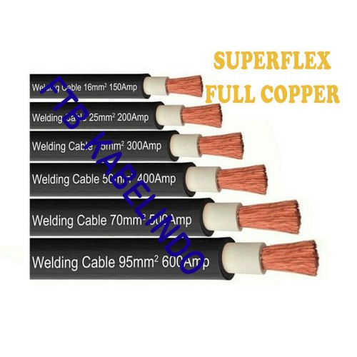 Jual HEAVY DUTY Kabel Las 70 mm / Welding Cable BLACK SUPERFLEX 70mm ...