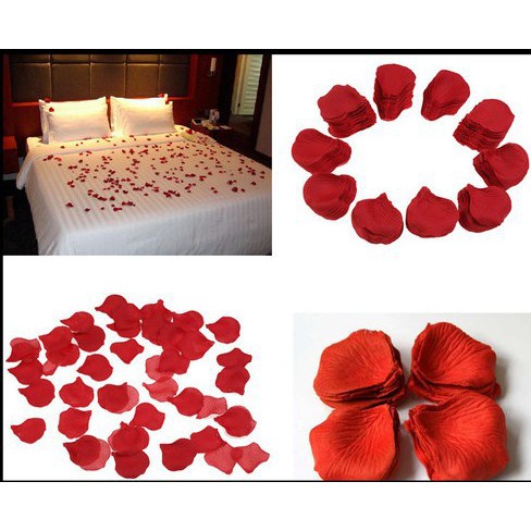 Jual Red Rose Petals / Kelopak Bunga Merah Mawar Artifisial / Hiasan ...