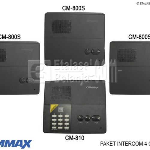 Jual INTERCOM SPEAKER HANDSFREE COMMAX 4 CHANNEL - 4 UNIT MODEL KABEL ...