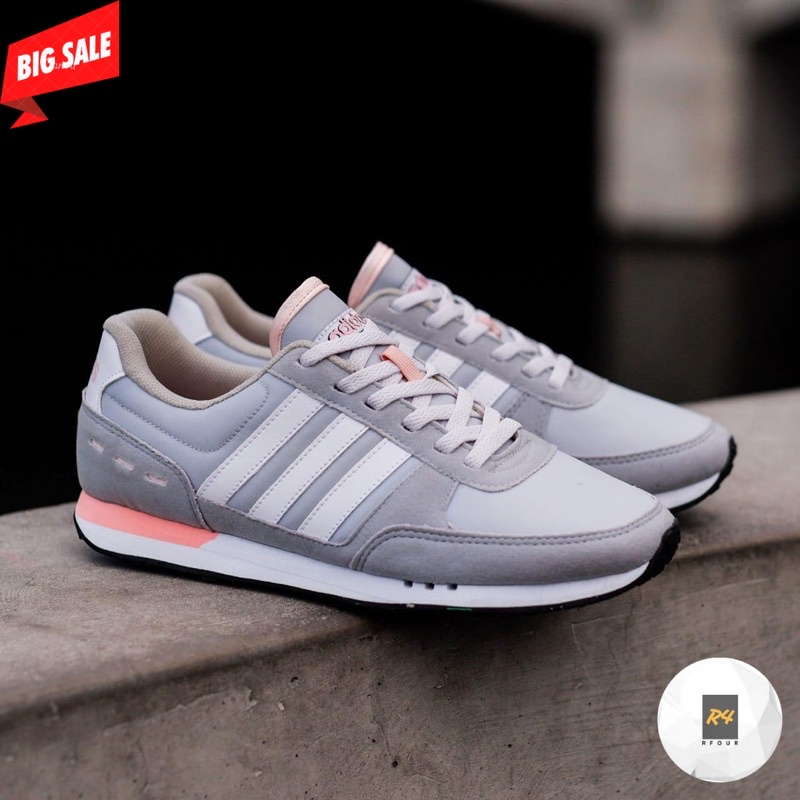 Jual ADIDAS NEO CITY RACER GREY WHITE PEACH 100% ORIGINAL BNWB | SEPATU ...