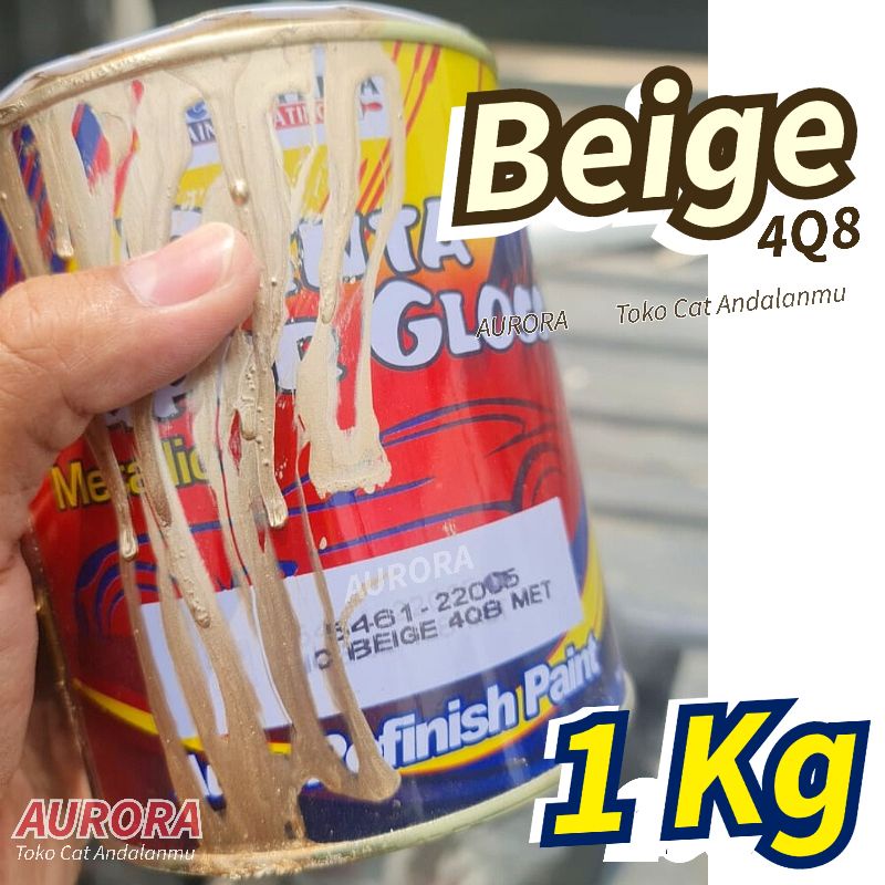 Jual Cat Beige 1Kilo Penta Super Gloss Emas Muda Metallic Metalik ...