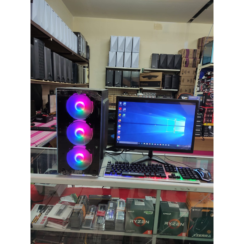 Jual PC i7 gaming editing full set siap pakai | Shopee Indonesia