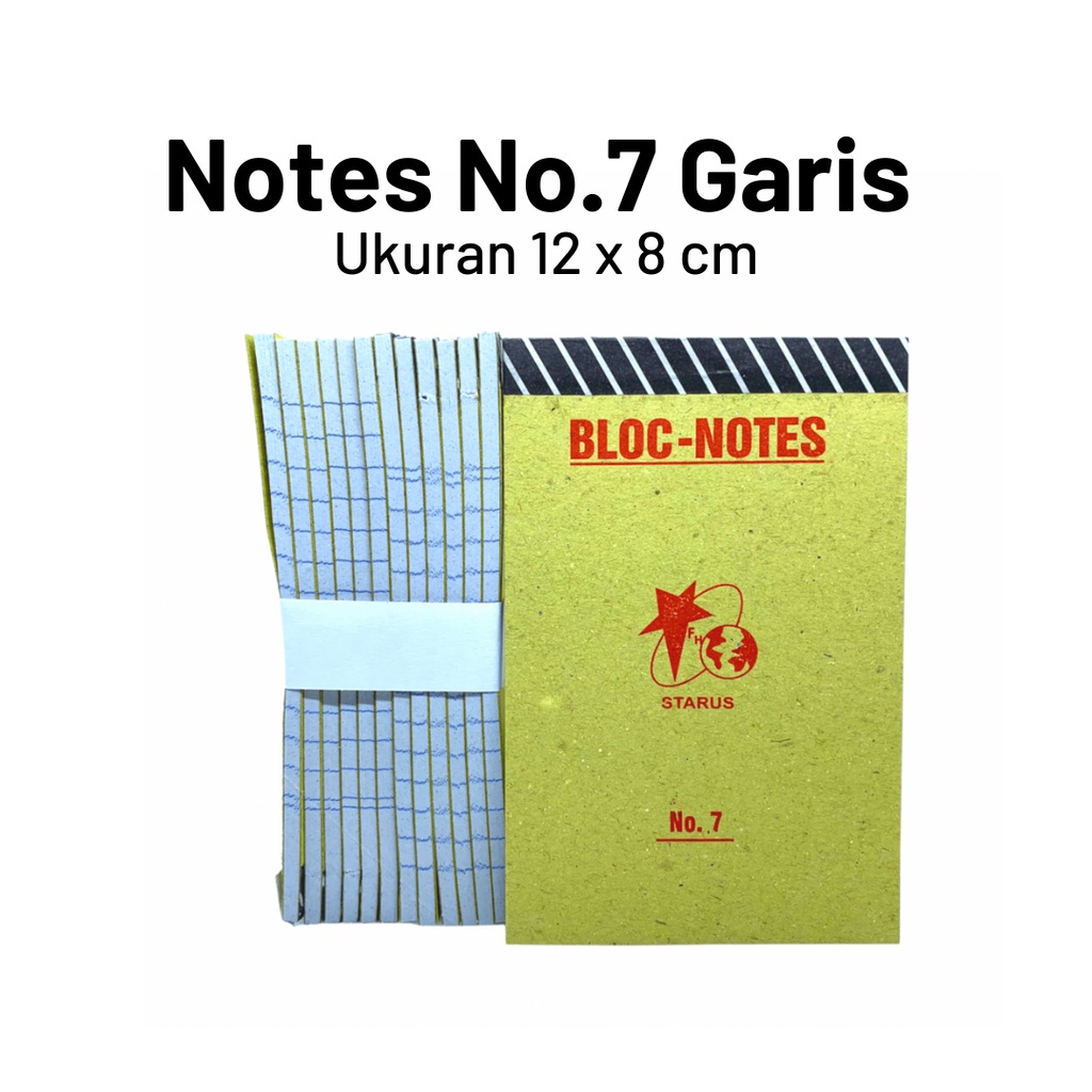 Jual Notes 7 Garis Per Lusin (12pcs) | Shopee Indonesia