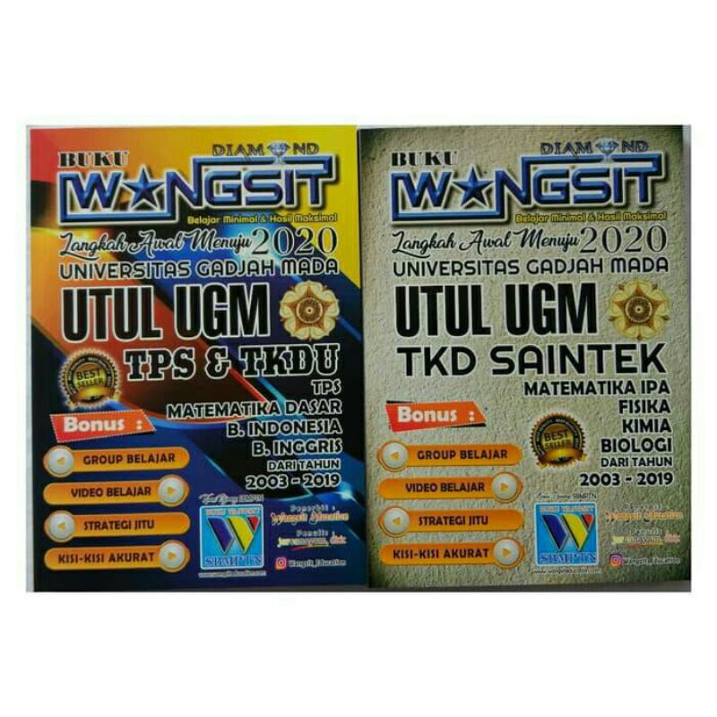 Jual Paket Buku Wangsit Diamond UTUL UGM IPA (TKD Saintek, TPS, dan TKDU) 2021 | Shopee Indonesia