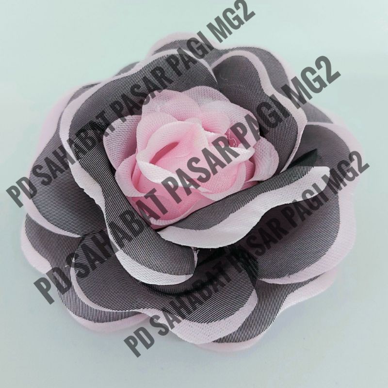 Jual Rose korsase / bunga dada warna merah lapis hitam (harga per pcs ...