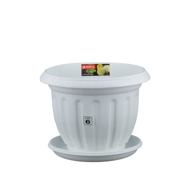 Jual LOTUS Pot Bunga No.6 FP-40 Lion Star Pot Bunga/Pot Tananman ...