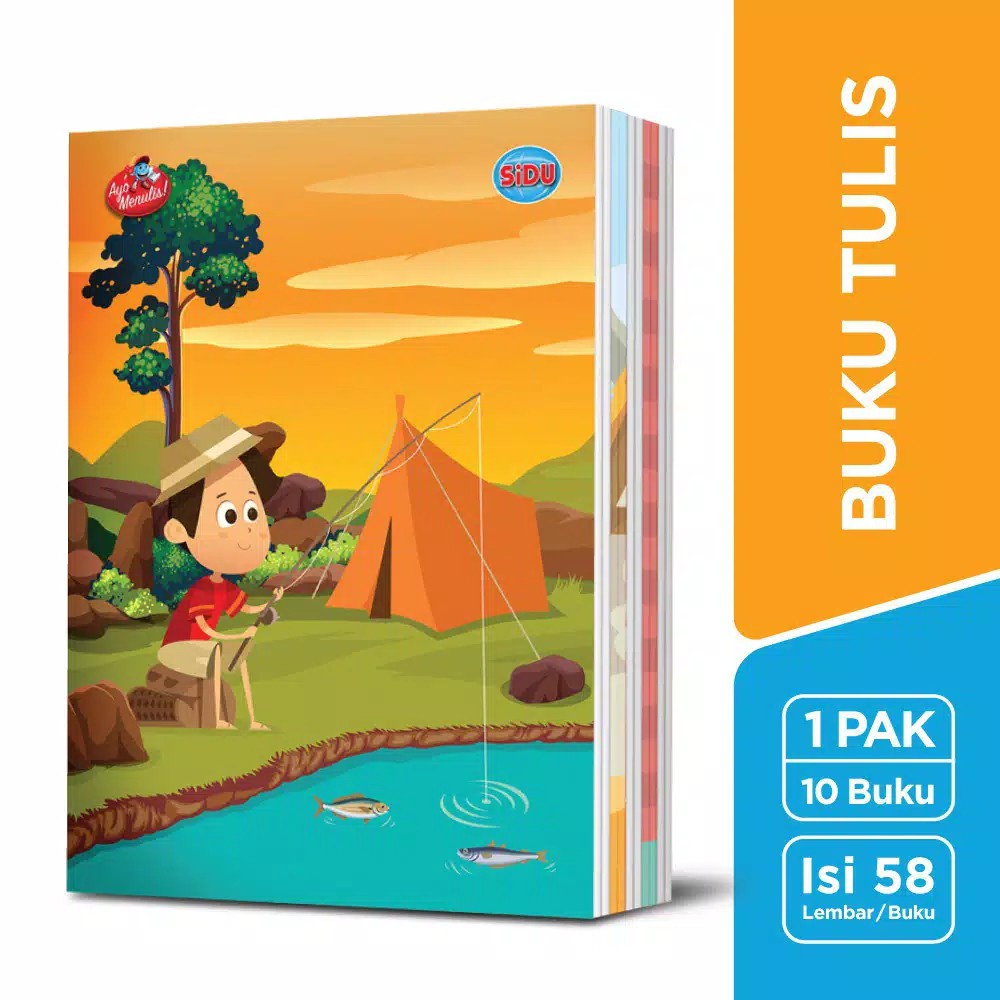 Jual Buku Tulis SIDU isi 58 Lembar (1 Pack Isi 10 Buku) | Shopee Indonesia