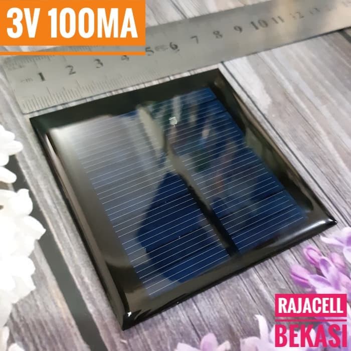Jual Panel Surya Mini Solar Cell 3V 100mA 70x70mm Polycrystalline Epoxy ...