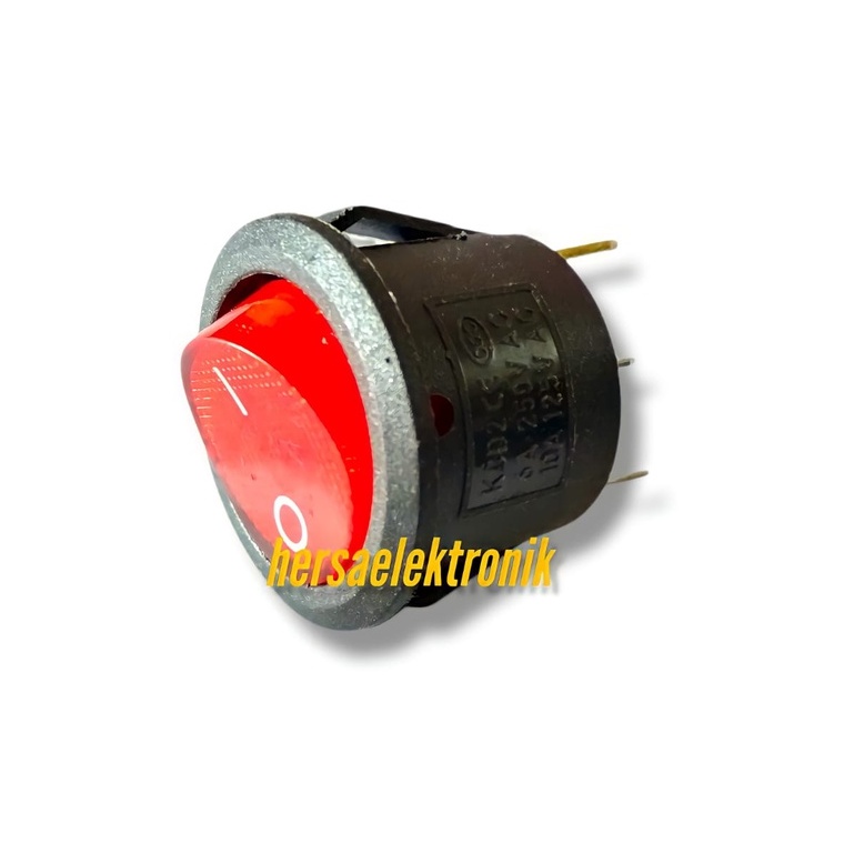 Jual rosker switch bulat 3pin on-off | Shopee Indonesia