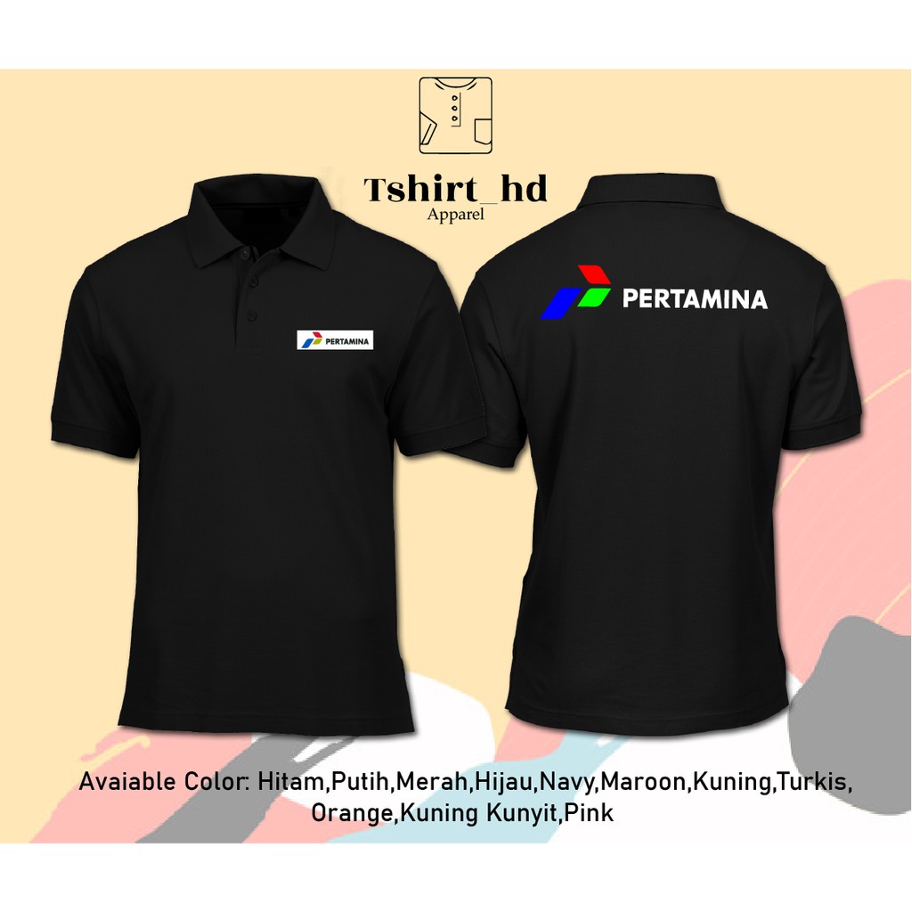 Jual Baju Kaos Polo PT Pertamina Bisa Custom Dan Custom No SPBU Best ...