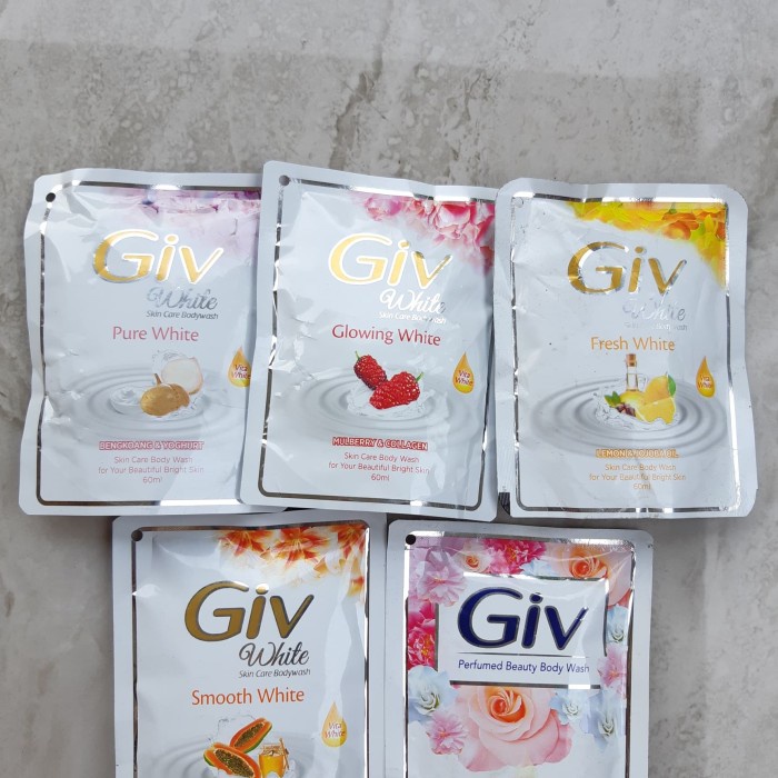 Jual Giv White Skin Care Body Wash - Pouch 60ml | Shopee Indonesia
