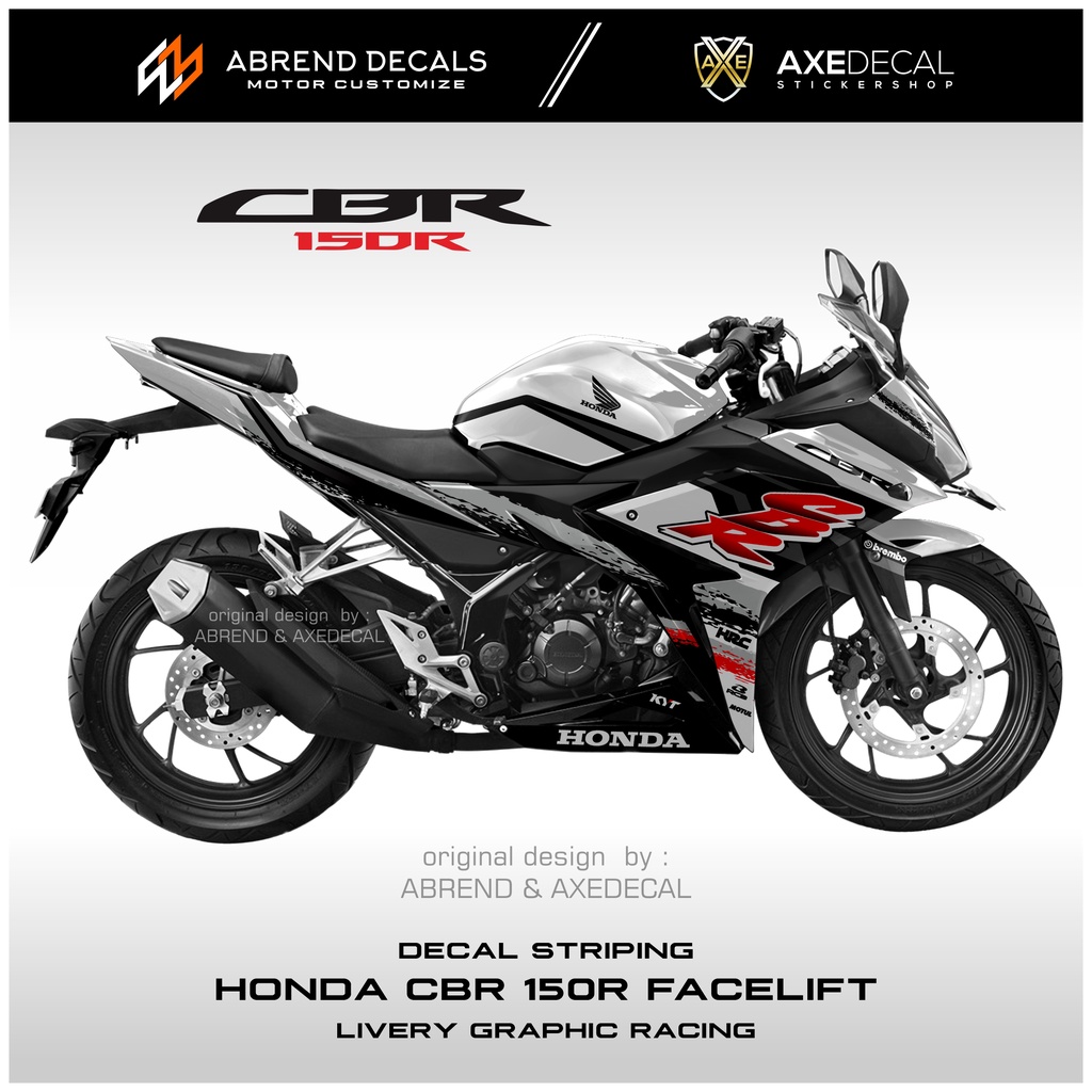 Jual Striping CBR 150 R Facelift Graphic Custom / Stiker Motor Honda ...