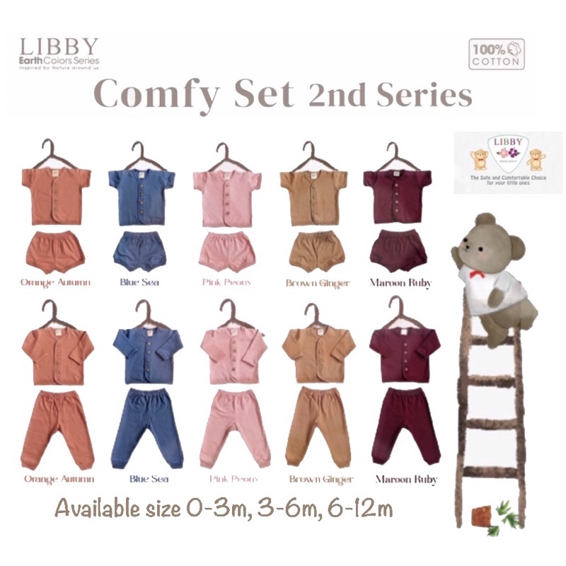 Jual LIBBY Comfy Set Second Series Seri Baru Kedua Earth Tone Color ...