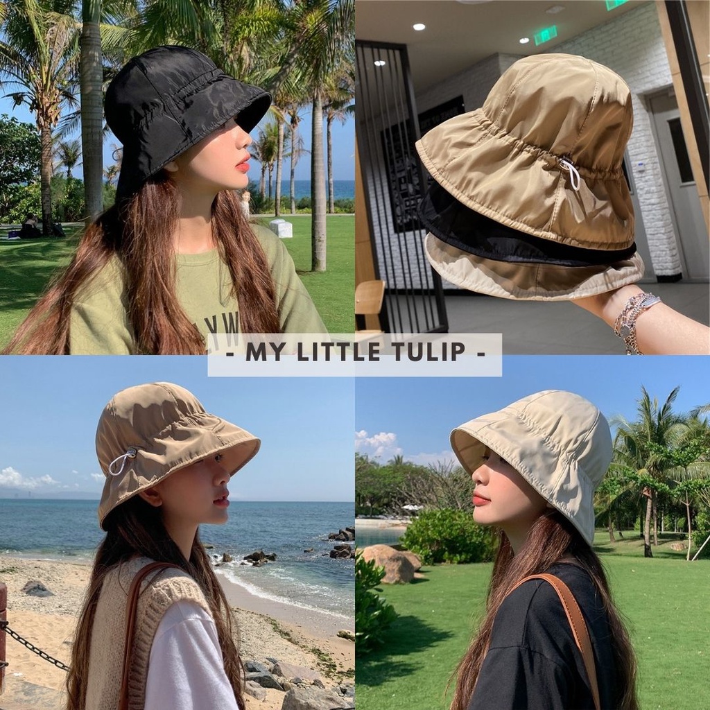 Jual Topi Bucket Hat Ringan Parasut Anti Air Topi Polos Bisa Dilipat ...