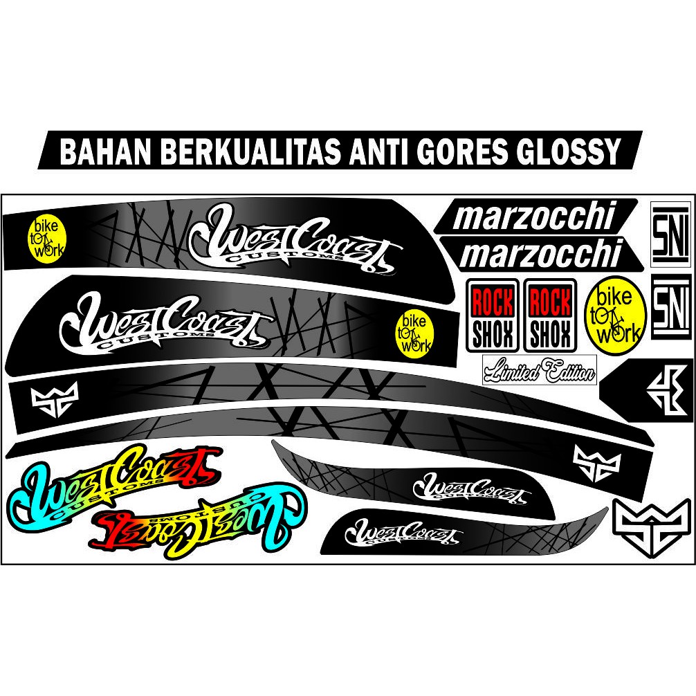 Jual STIKER SEPEDA LIPAT BIKE DECAL STRIPING | Shopee Indonesia