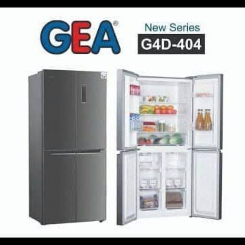Jual KULKAS GEA 4 Pintu JUMBO G4D404 inox (KHUSUS KOTA PALEMBANG ...