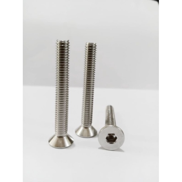 Jual (15PCS) BAUT VERSENG M6x10 BAUT COUNTERSUNK SS304 BAUT L | Shopee Indonesia