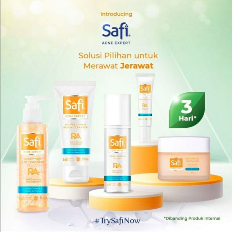 Jual Safi Acne Expert Series All Variant Whipped Foam Serum Cleanser l ...