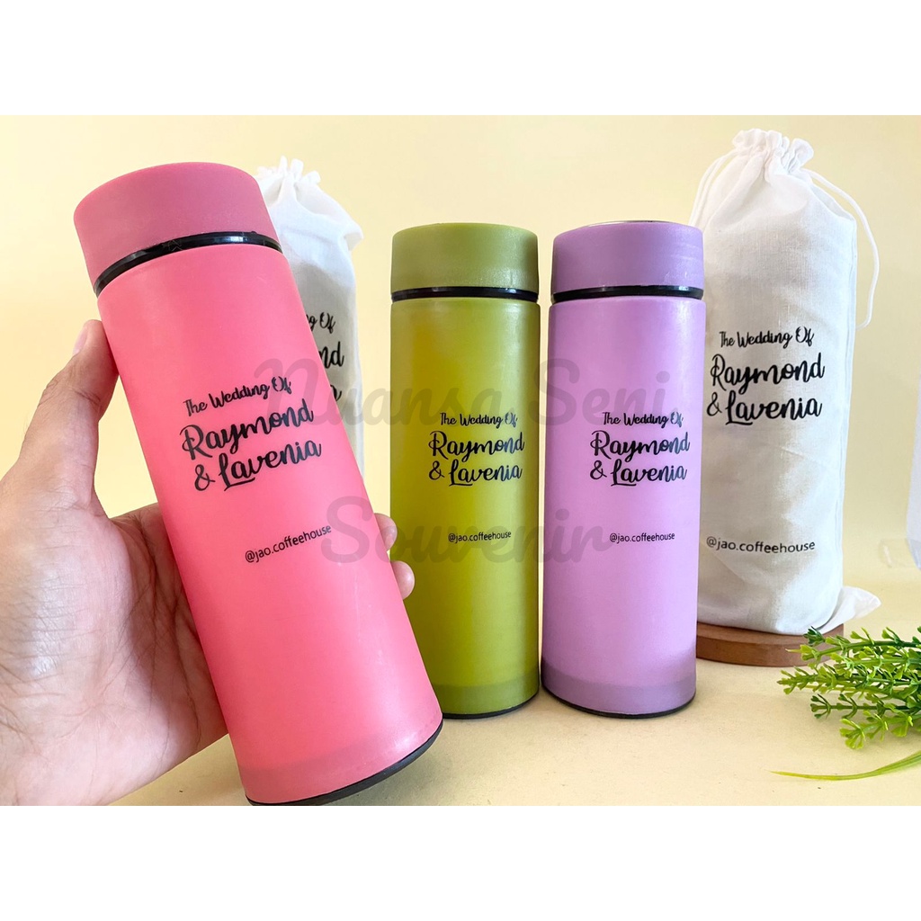 Jual Souvenir Botol Minum 450ml Tumbler Kaca Warna Termos Kaca Six Oup ...