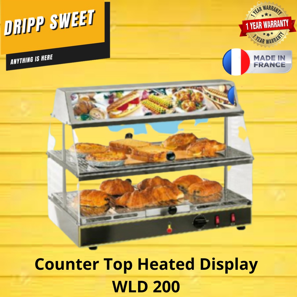 Jual Roller Grill Counter Top Heater WLD 200 Showcase Food Display ...
