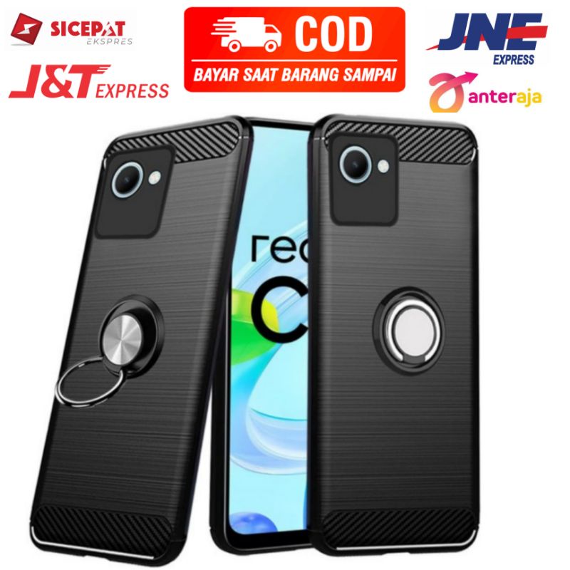 Jual Case Realme C30/Realme Narzo 50i Prime Slim Fit Carbon Premium ...