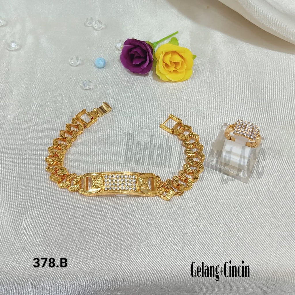 Jual GELANG+CINCIN DESAIN LOGO DIAMOND SUPER ELEGAN KOREA PERHIASAN ...