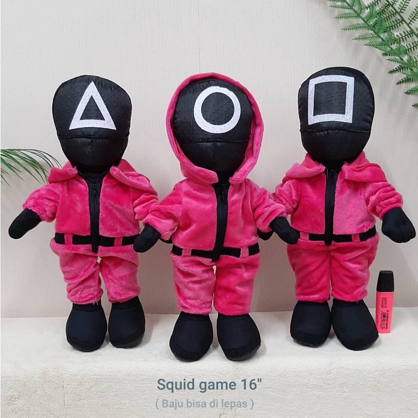 Jual Boneka Squid Game 40cm/16"/Boneka Game Viral Trend | Shopee Indonesia