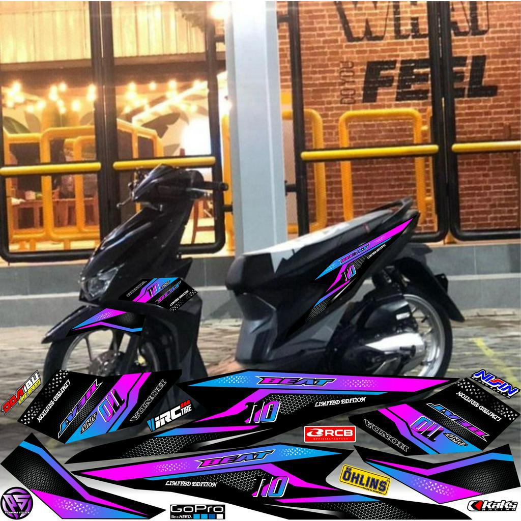 Jual PS02 STRIPING STICKER VARIASI HONDA BEAT DELUXE/STREET/CBS/ISS ...