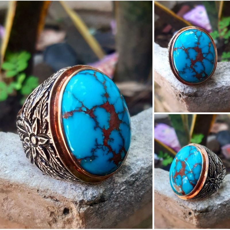 Jual Pirus Mesir Agyptian Biru Serat Merah Full Porselen glass HQ ...