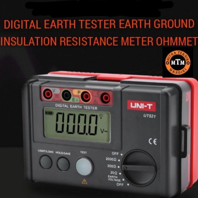 Jual Alat Ukur Digital Earth Ground Resistance Voltage Meter Uni-T ...