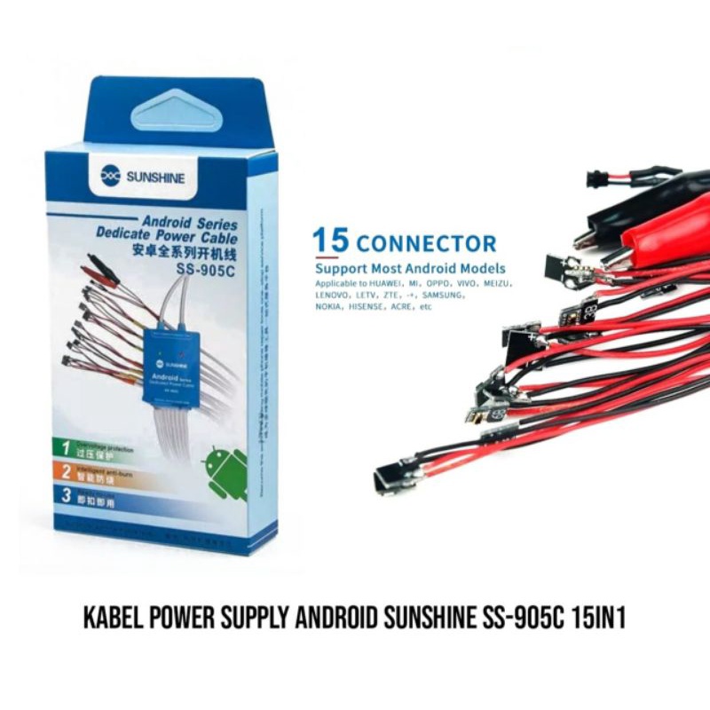 Jual KABEL POWER SUPPLY SUNSHINE SS-905C ANDROID | Shopee Indonesia