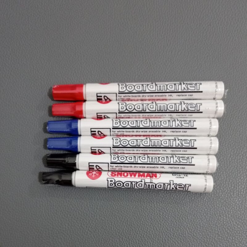 Jual Spidol Snowman whiteboard / White Board Marker BG-12 [ecer ...
